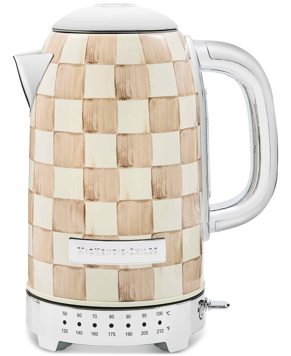 Click here for MacKenzie-Childs Mocha Check Electric Kettle prices