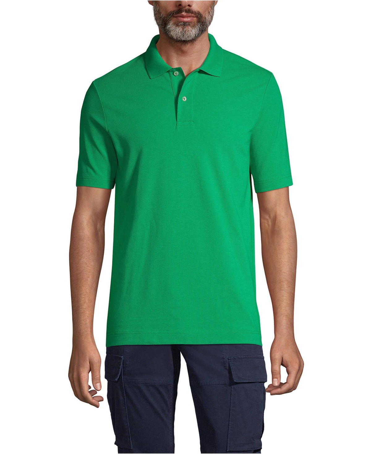 Click here for Lands End Mens Short Sleeve Basic Mesh Polo Shirt... prices