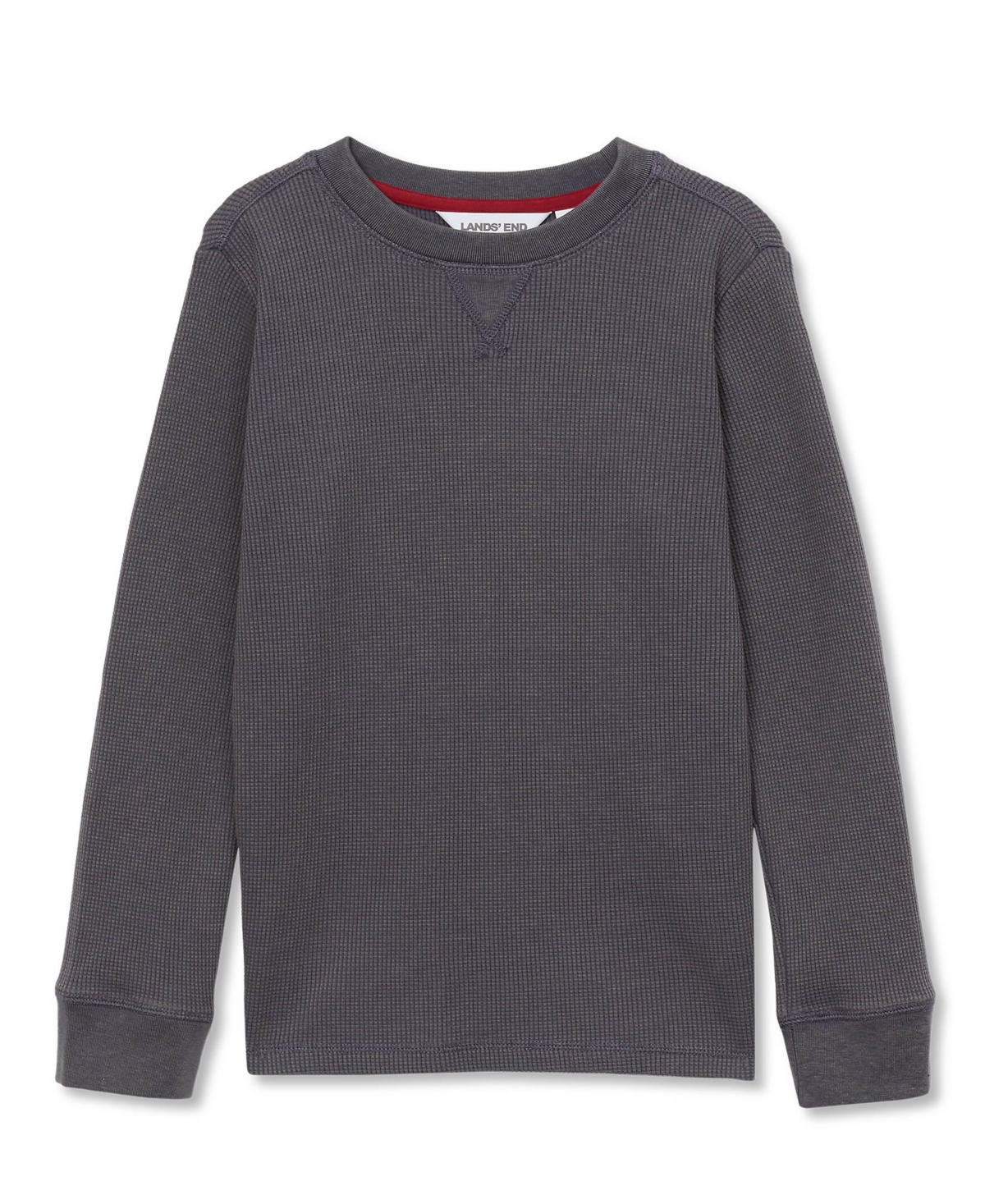Click here for Lands End Boys Long Sleeve Thermal Shirt - Iron gr... prices