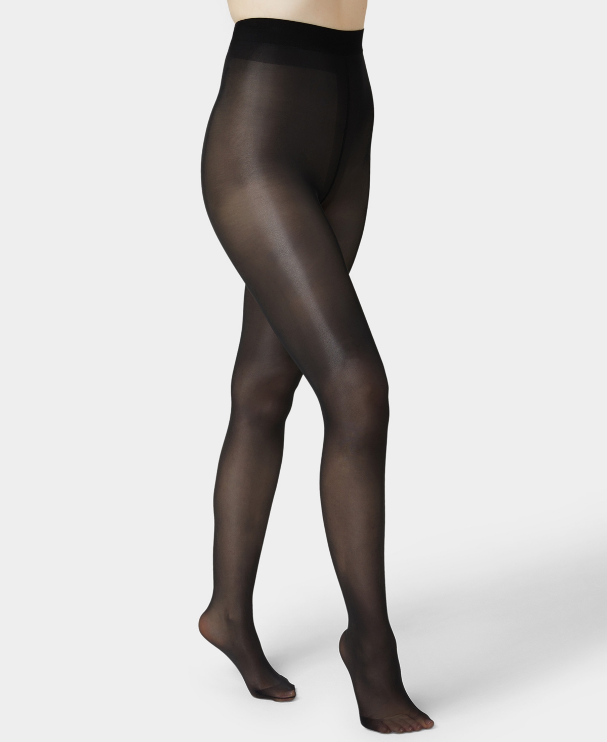 Click here for Hue Womens Printed Glossy Tights U24594 - Black prices