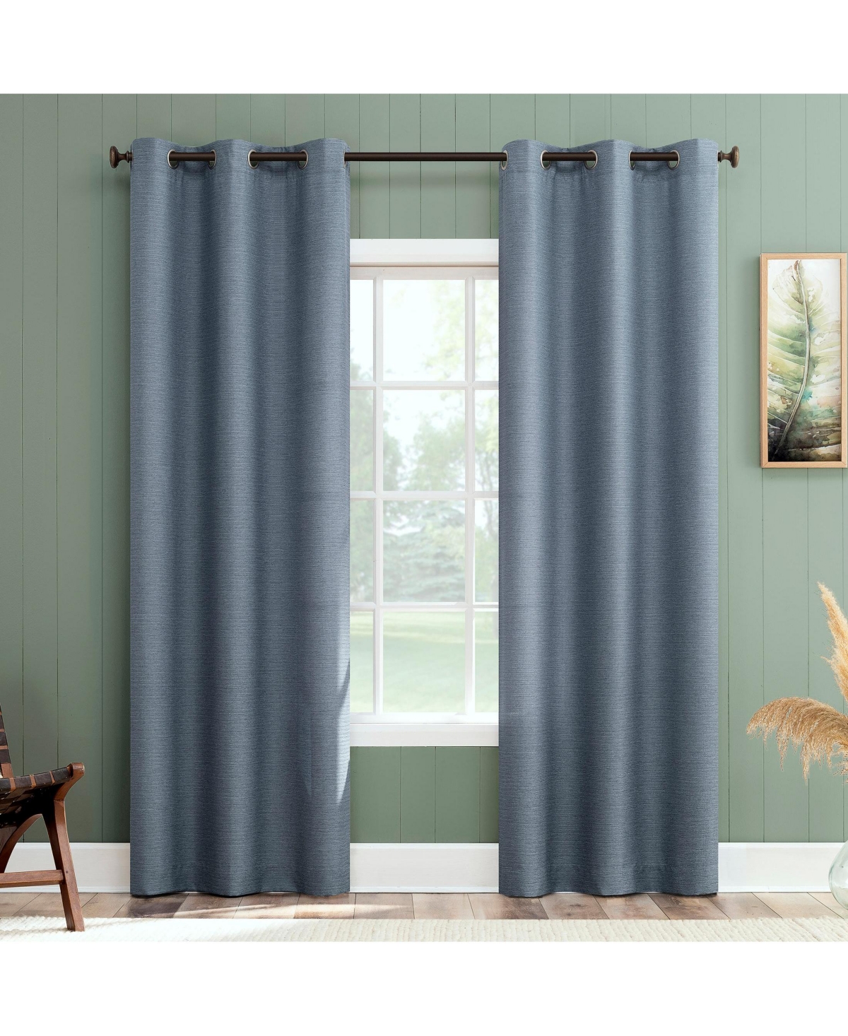 Click here for No. 918 Lance Textured Semi-Sheer Grommet Curtain... prices