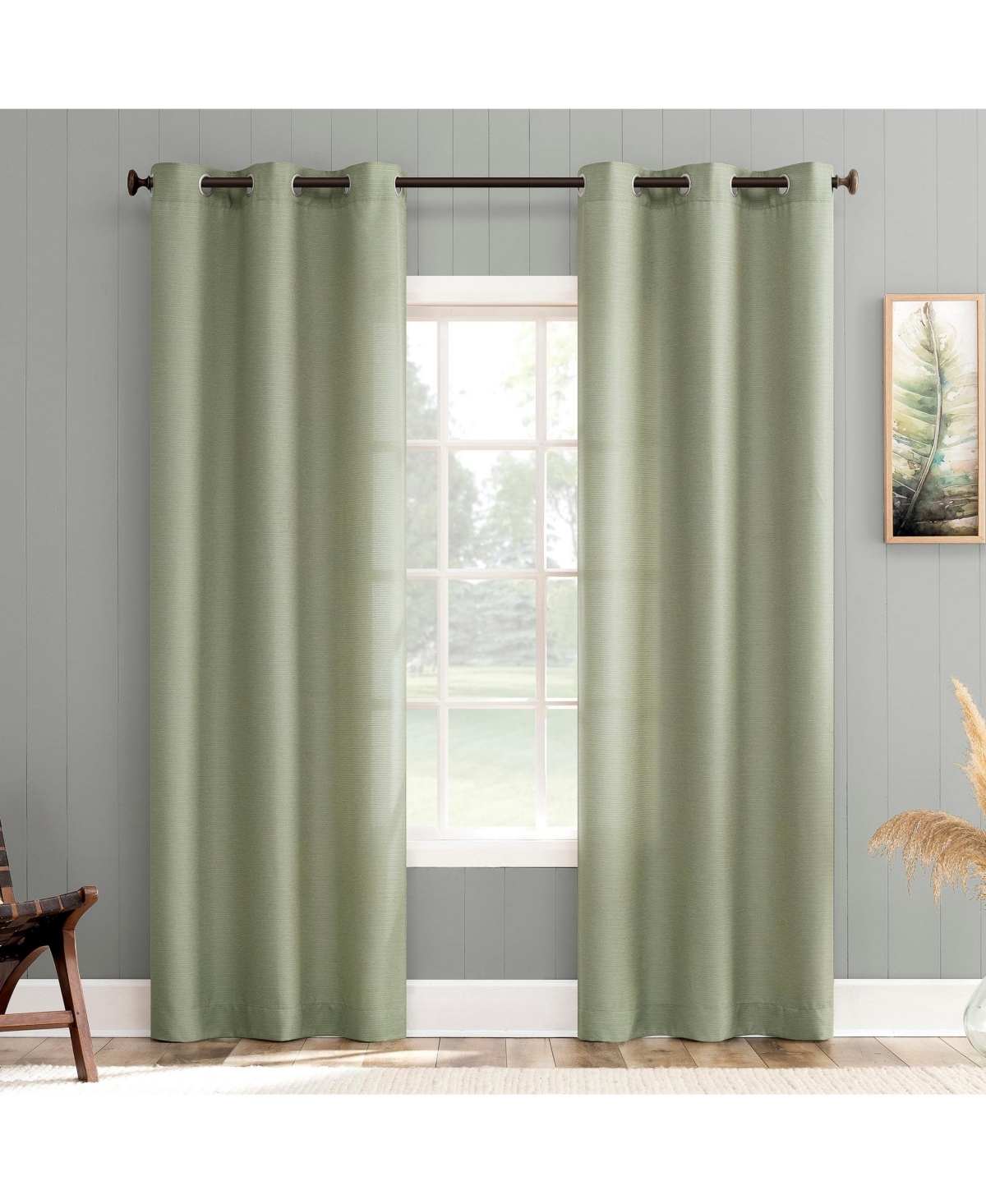 Click here for No. 918 Lance Textured Semi-Sheer Grommet Curtain... prices