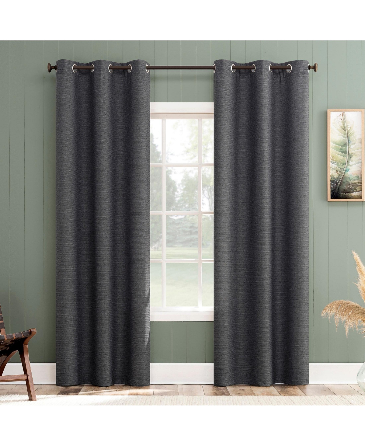 Click here for No. 918 Lance Textured Semi-Sheer Grommet Curtain... prices