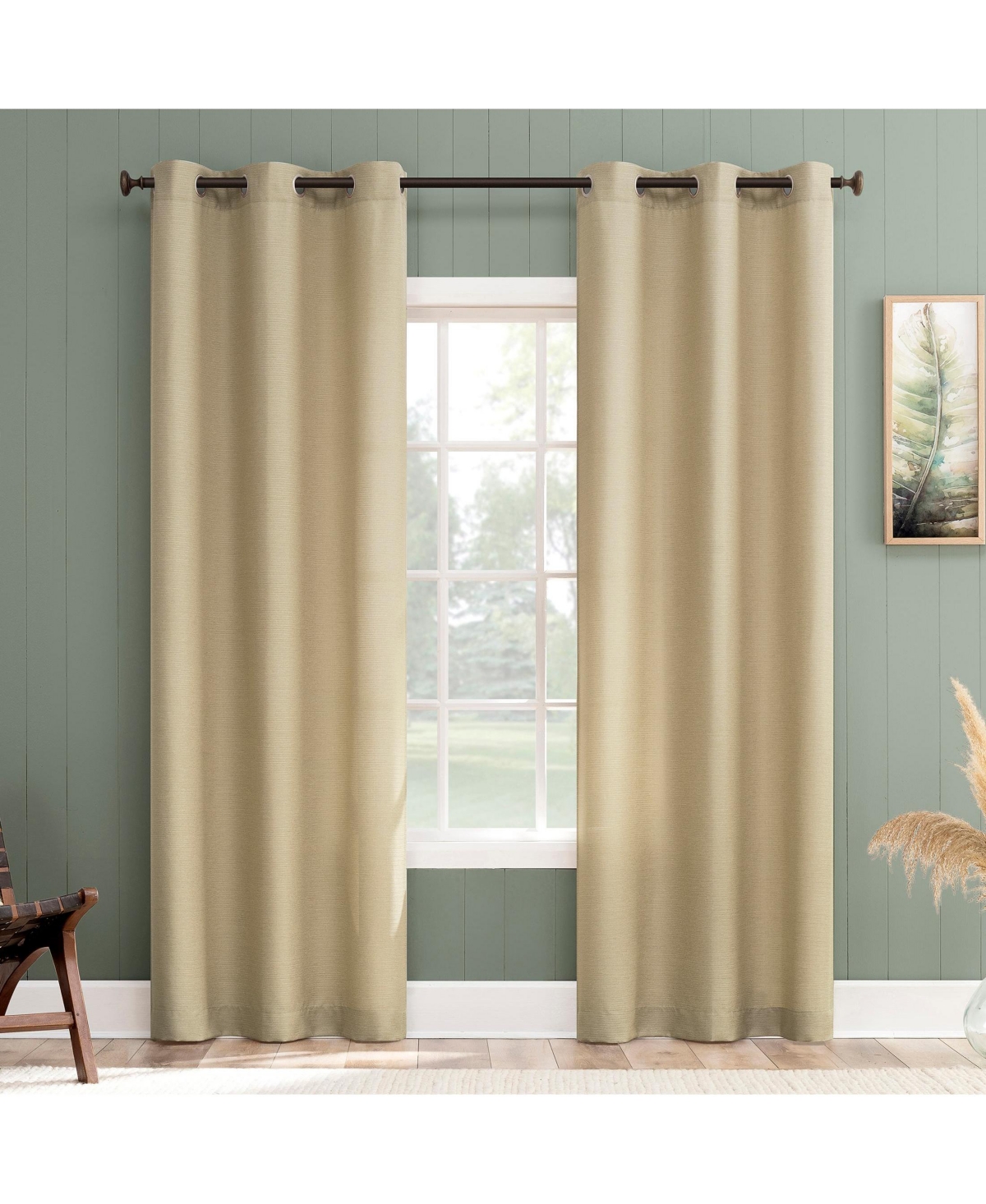 Click here for No. 918 Lance Textured Semi-Sheer Grommet Curtain... prices