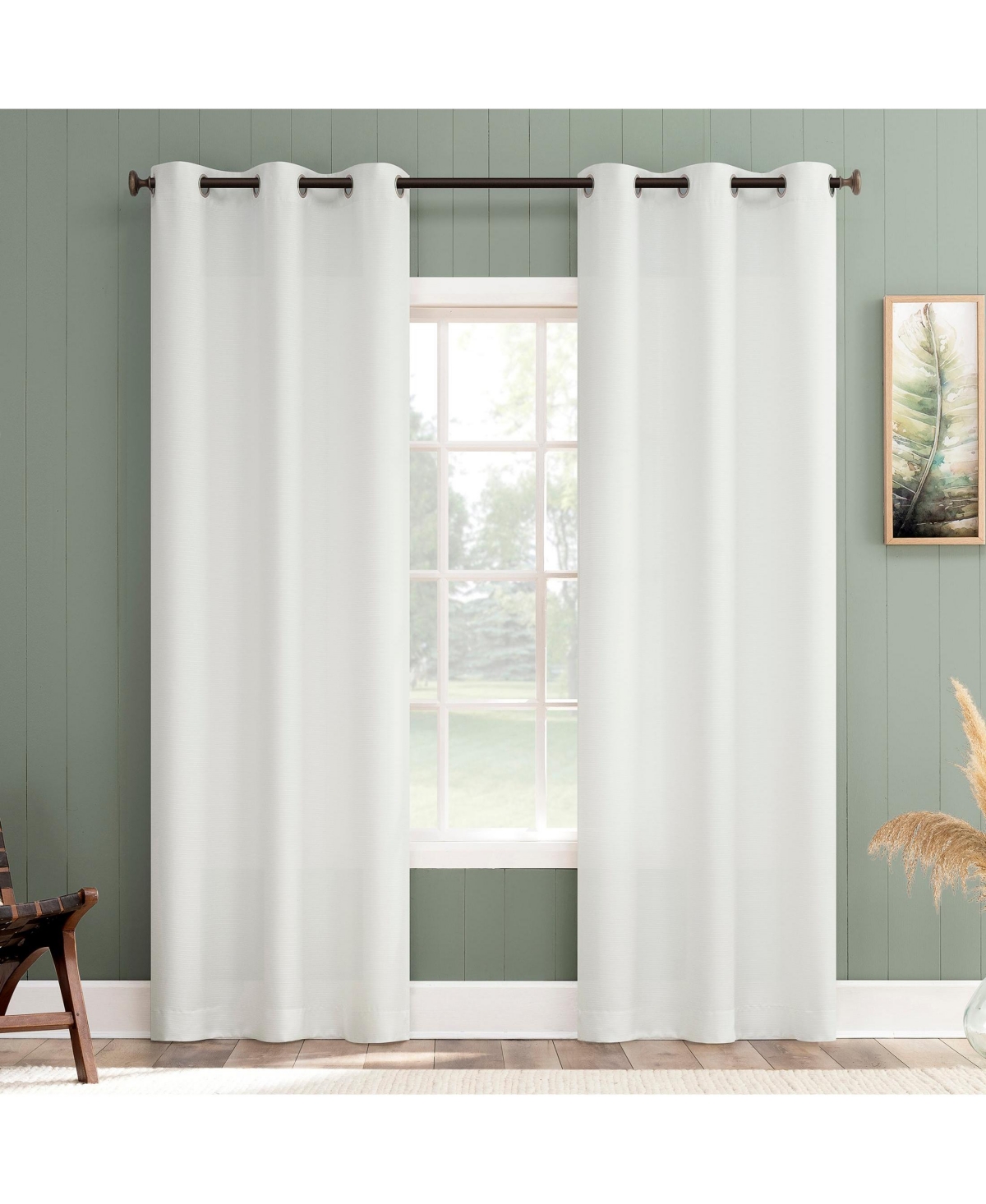 Click here for No. 918 Lance Textured Semi-Sheer Grommet Curtain... prices