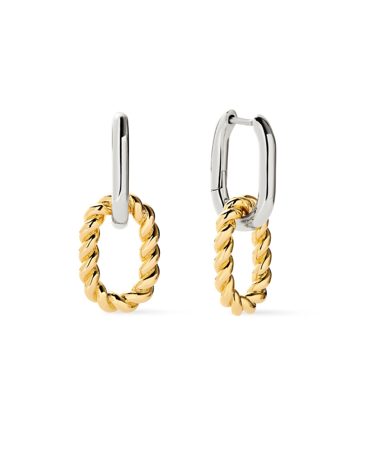 Click here for Ana Luisa Drop Earrings - Ash Double Mini Two Tone... prices