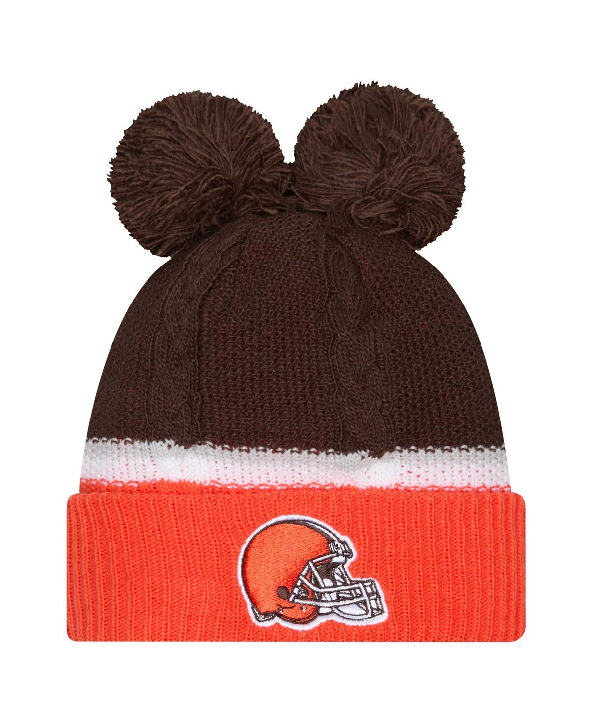 Click here for New Era Womens Brown Cleveland Browns Double Bubbl... prices