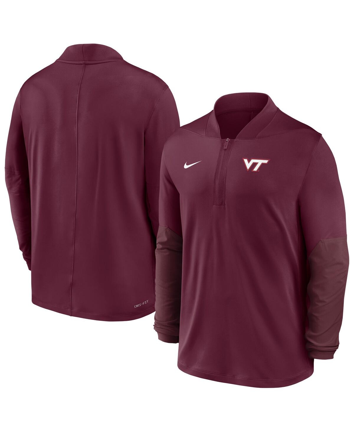 Click here for Nike Mens Maroon Virginia Tech Hokies Dri-fit Half... prices