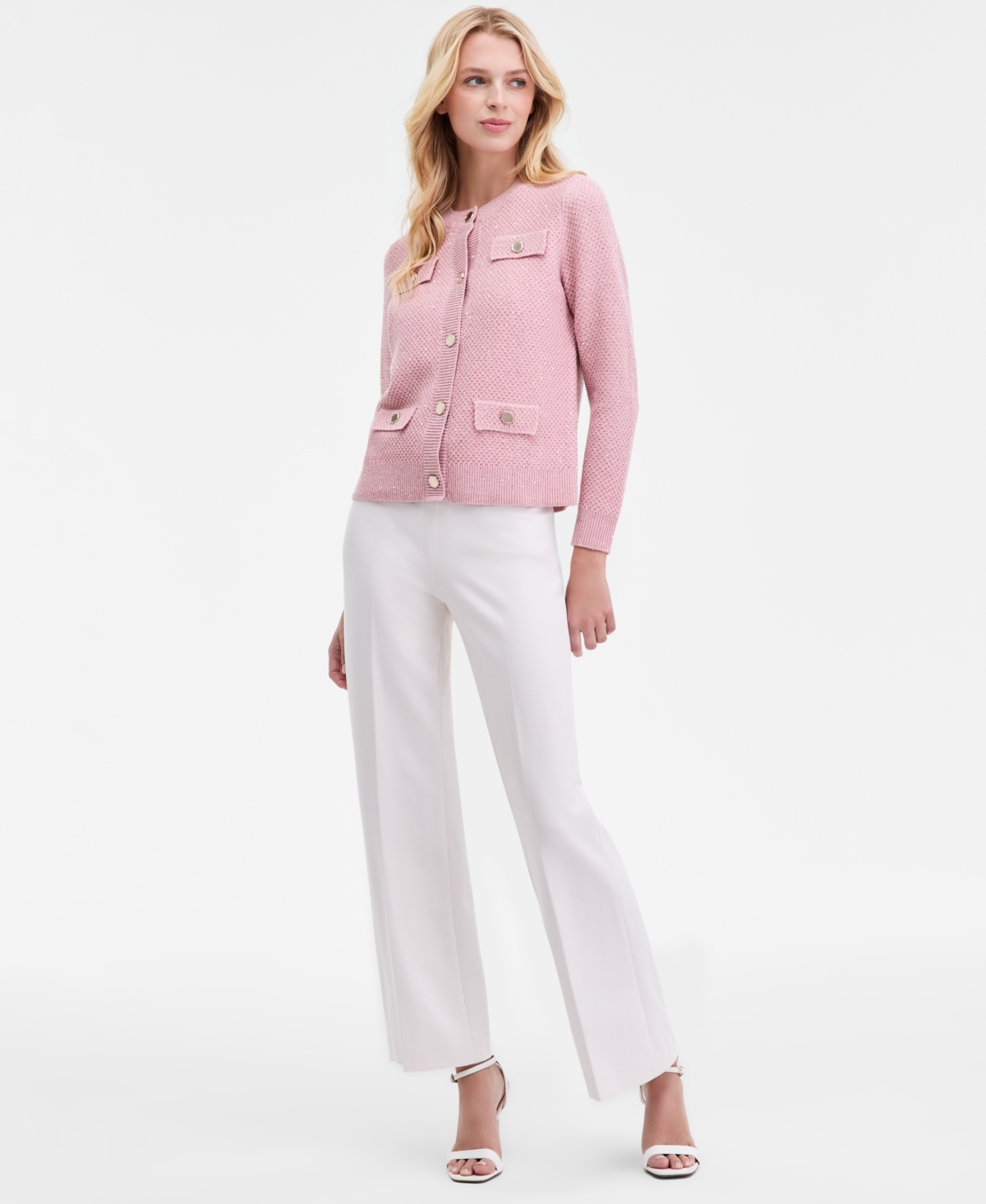 Click here for Anne Klein Womens Mid-Rise Wide-Leg Pull-On Pants... prices