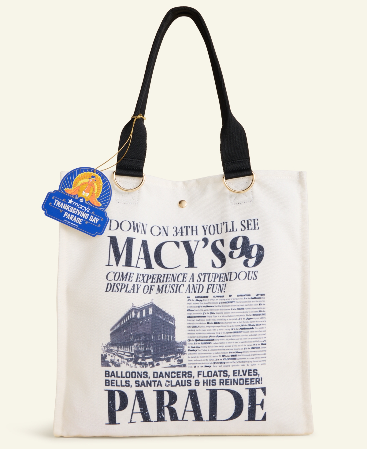 Click here for Macys Thanksgiving Day Parade 2025 Canvas Tote  Ma... prices
