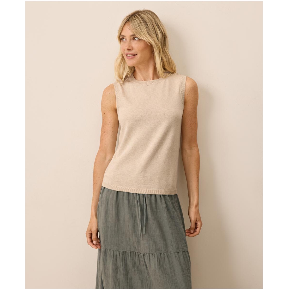 Click here for Pact Womens Organic Cotton Classic Fine Knit Shell... prices