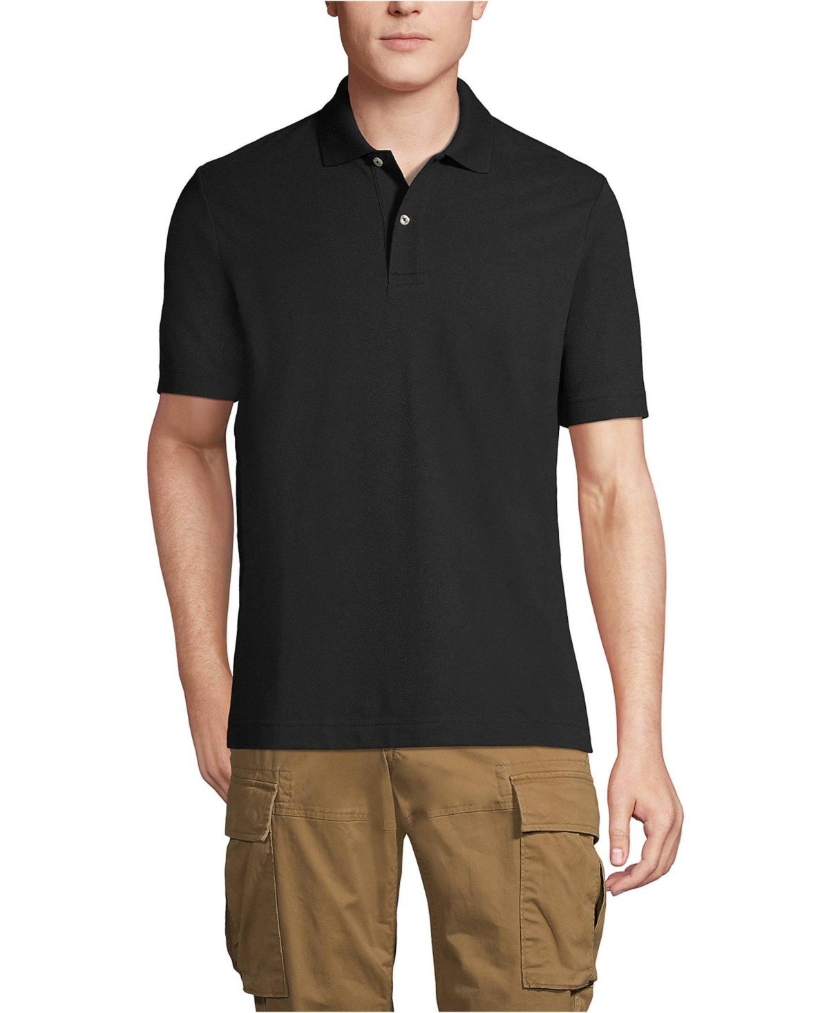 Click here for Lands End Mens Short Sleeve Basic Mesh Polo Shirt... prices