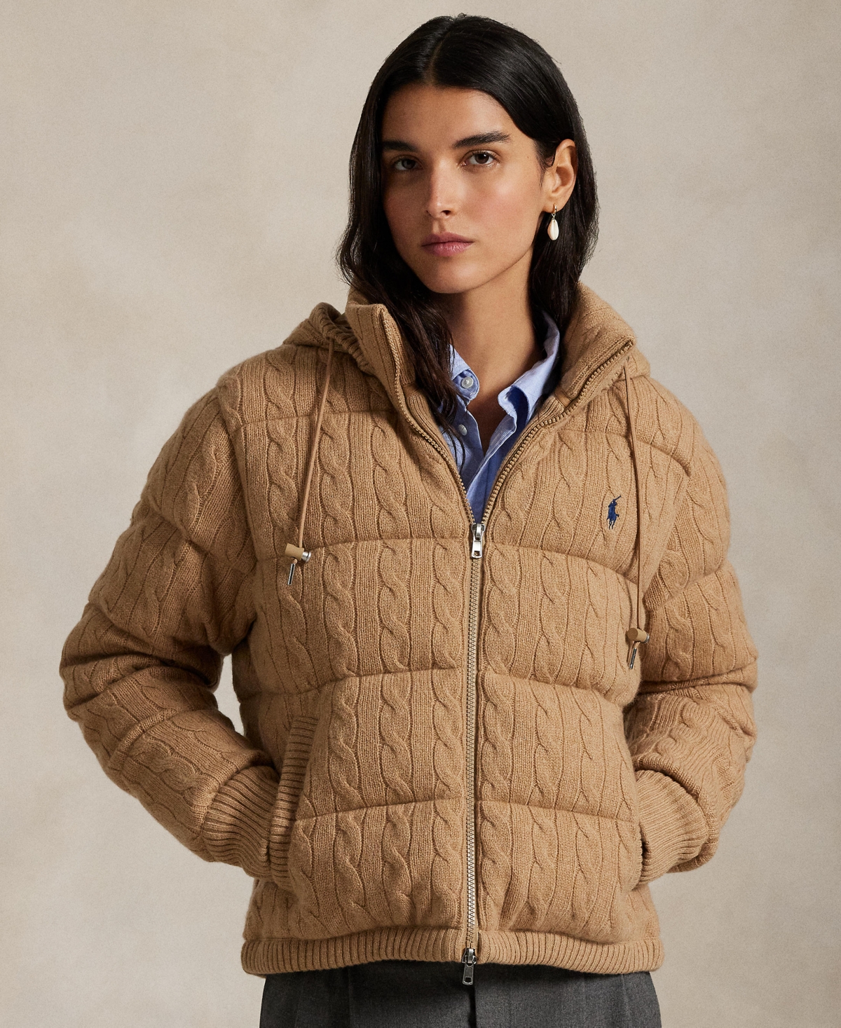 Click here for Polo Ralph Lauren Womens Hooded Quilt Jacket - Col... prices