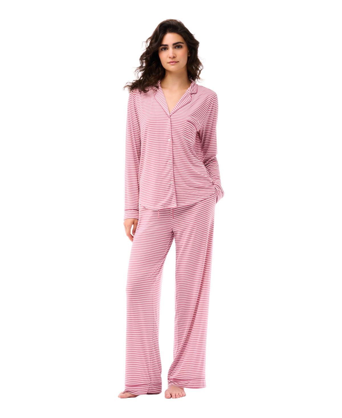 Click here for Gap Womens 2-Piece Long Sleeve Sleepwear Set - Hea... prices
