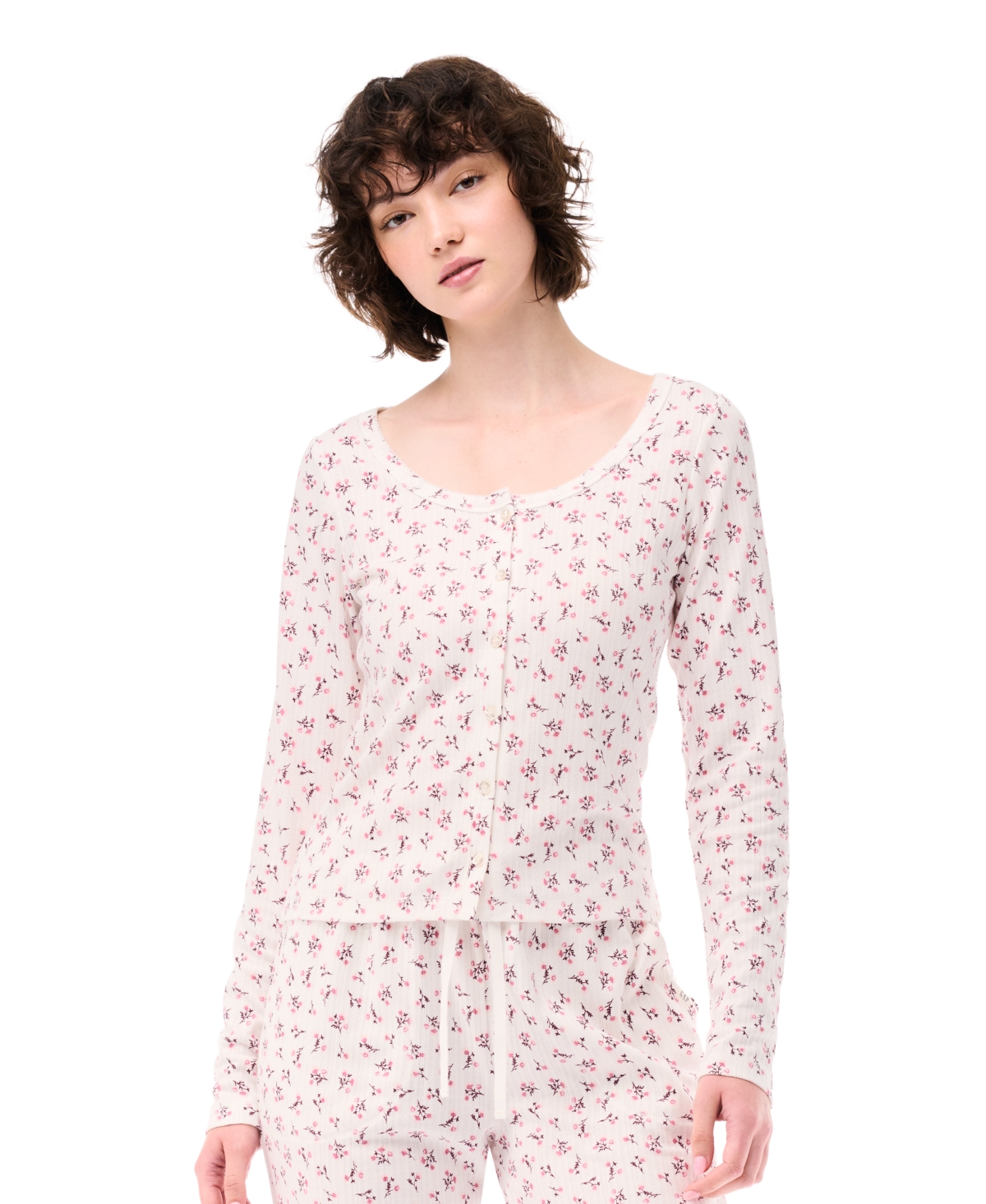 Click here for Gap Womens Floral Print Cardigan - Ivory Frost Flo... prices