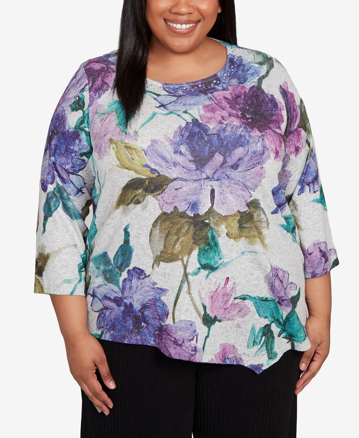 Click here for Alfred Dunner Plus Size Lake Champlain Asymmetrica... prices
