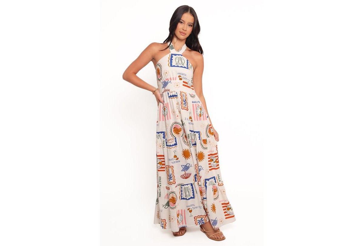 Click here for Petal and Pup Womens Jelena Maxi Dress - Ocean oas... prices