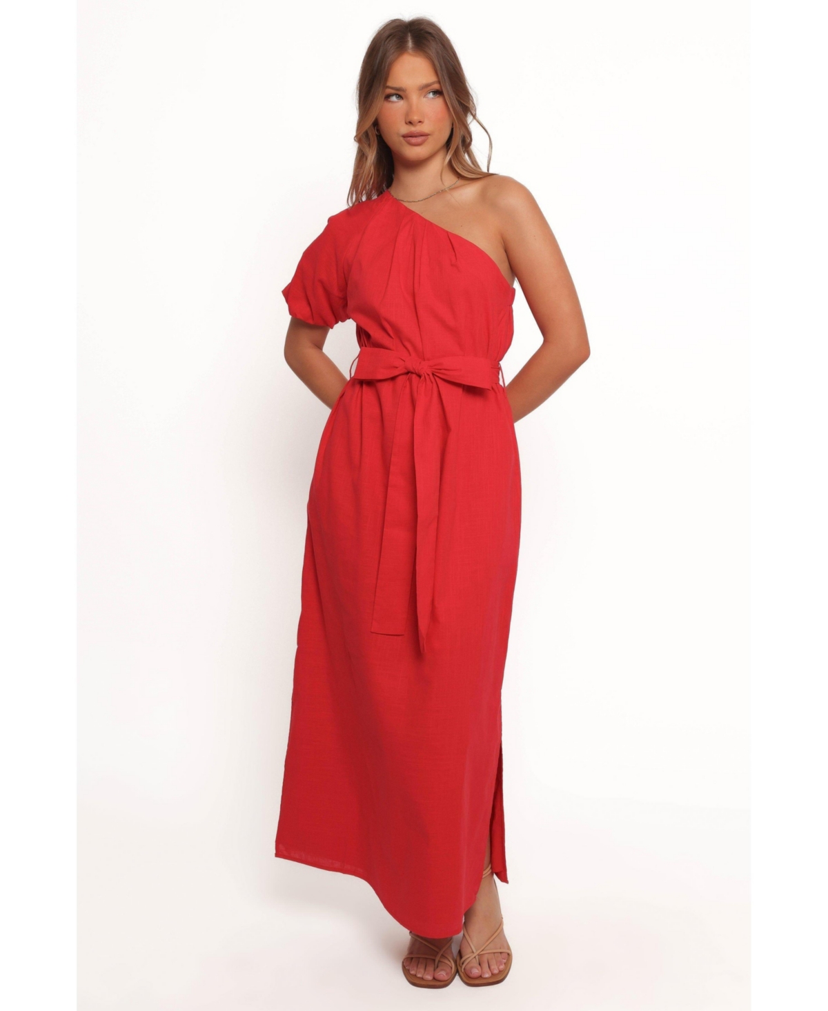Click here for Petal and Pup Womens Roma One Shoulder Midi Dress... prices