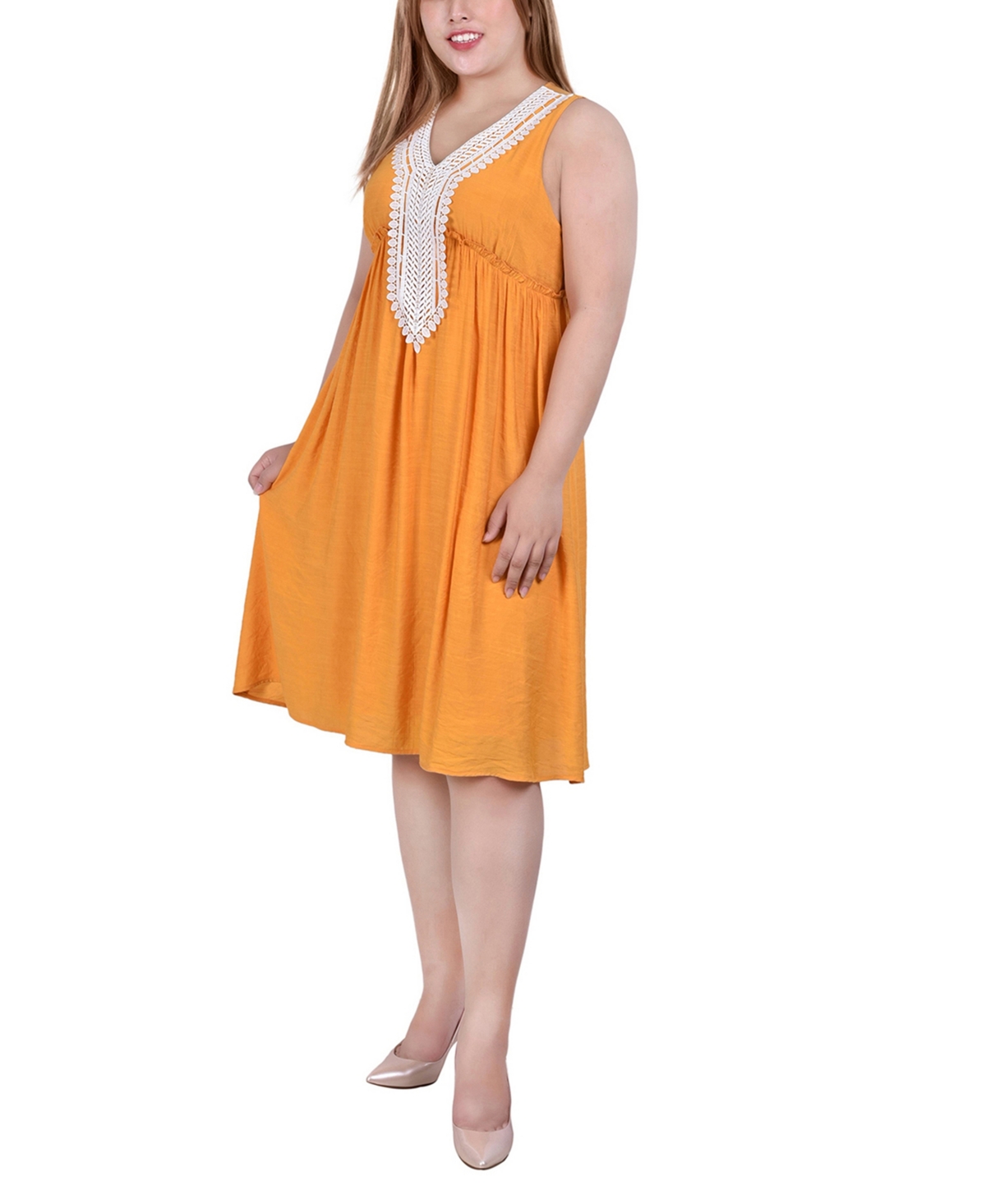 Click here for Ny Collection Plus Size Sleeveless Crochet Detail... prices