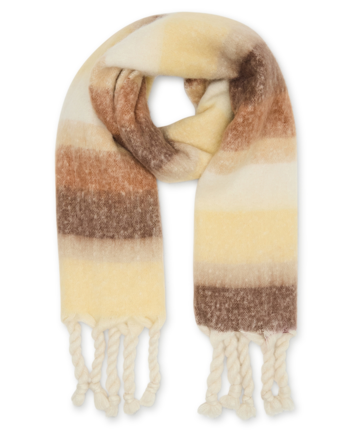 Click here for Steve Madden Womens Varsity Striped Fringe Scarf -... prices