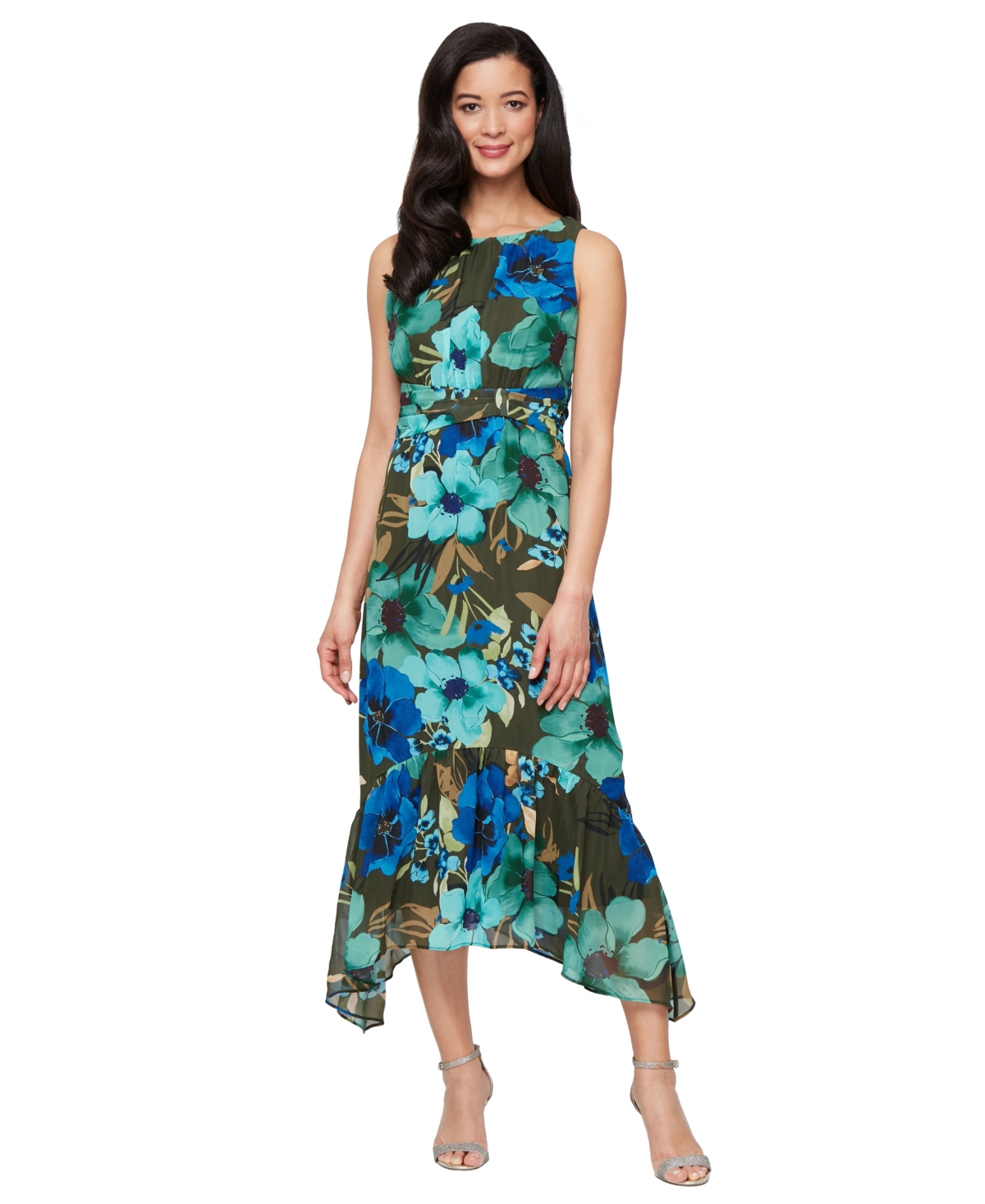 Click here for Sl Fashions Womens Printed Sleeveless A-Line Midi... prices