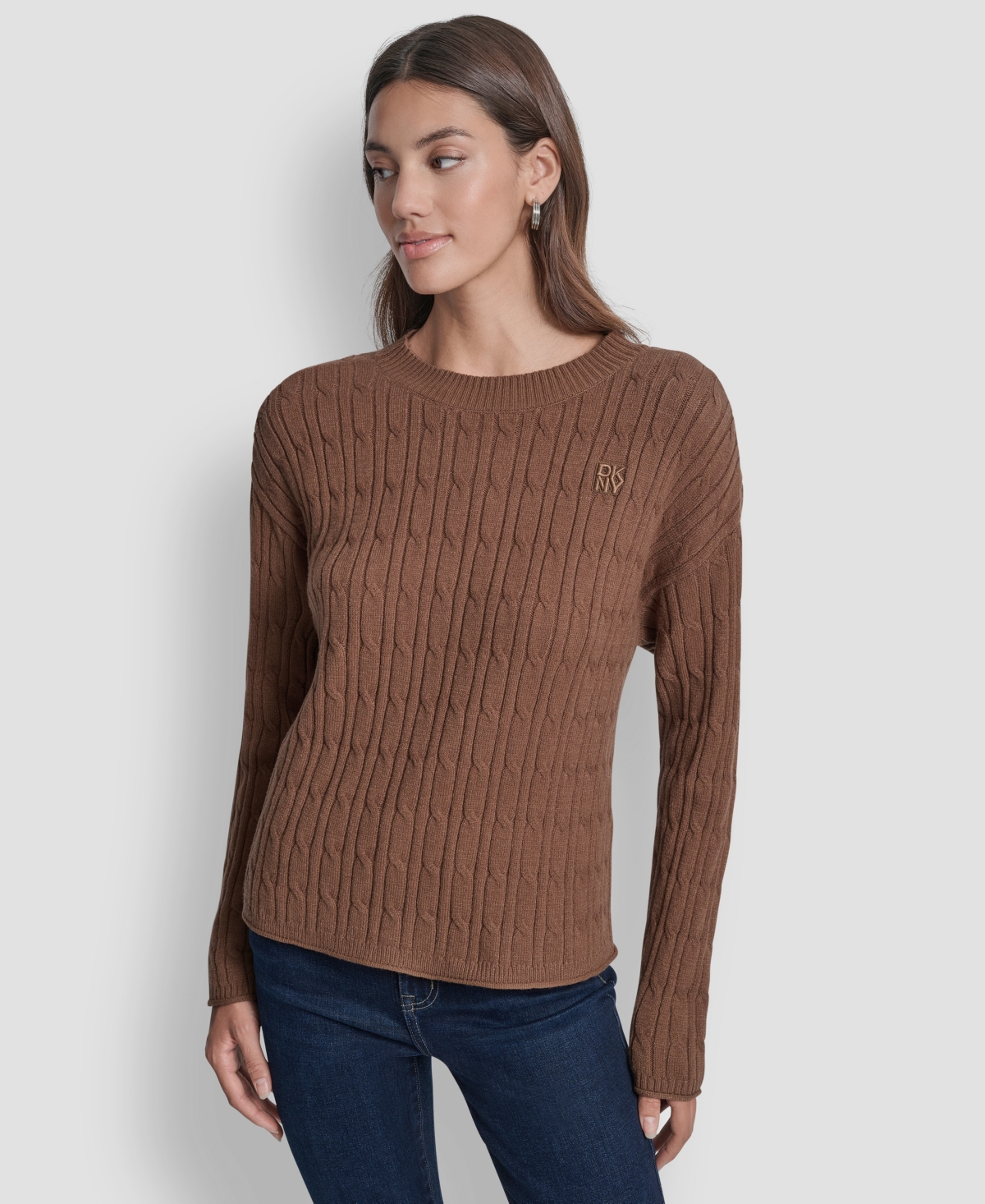 Click here for Dkny Jeans Womens Crewneck Sweater - Burnt Sugar prices