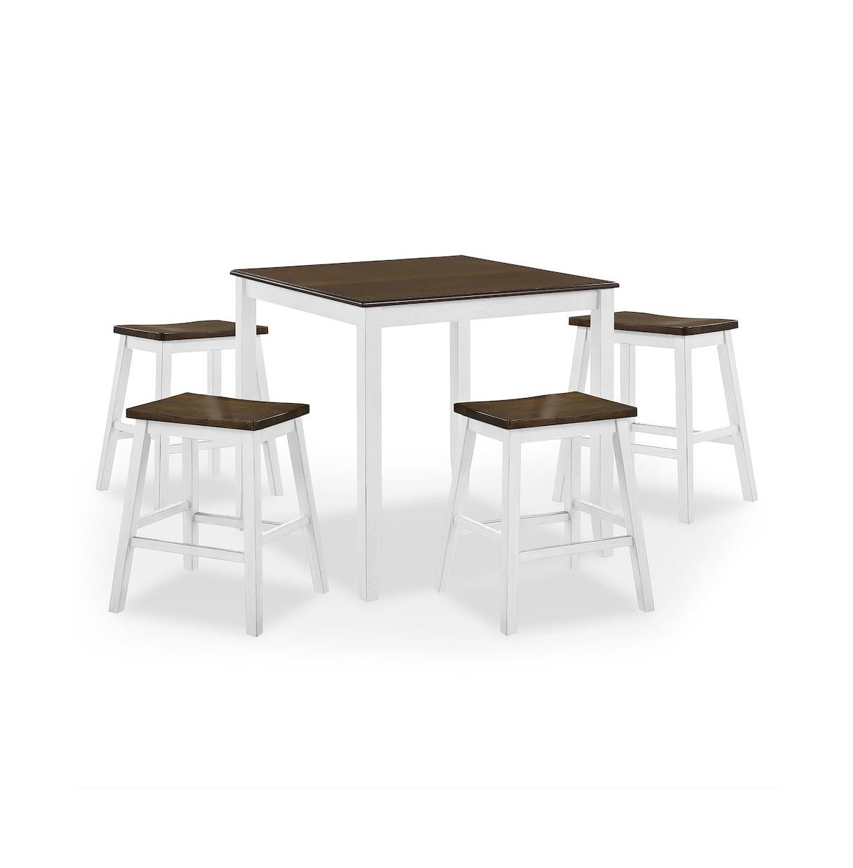 Click here for Enitial Star Silva Wood 5-Piece Counter Dining Set... prices