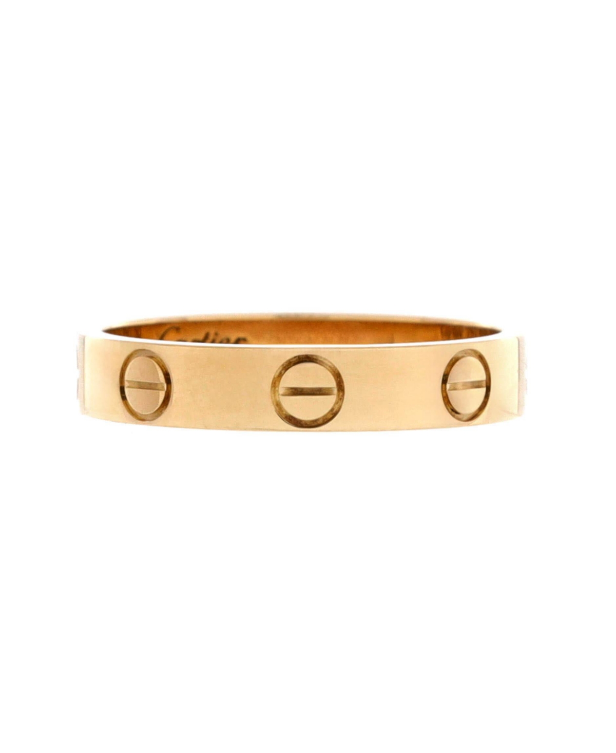 Click here for Pre-Owned Cartier Love Wedding Band Ring - 18k yel... prices