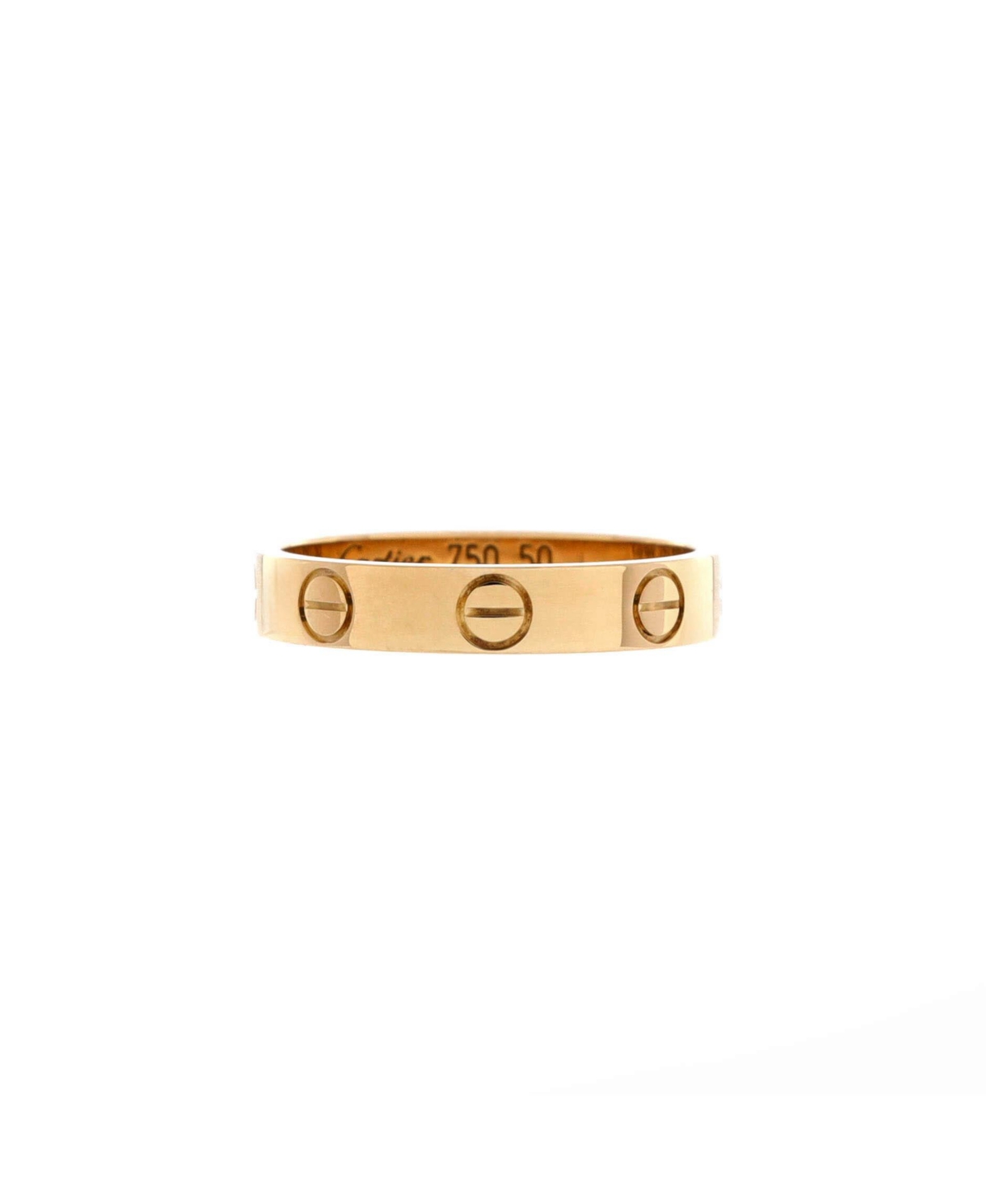 Click here for Pre-Owned Cartier Love Wedding Band Ring - 18k yel... prices