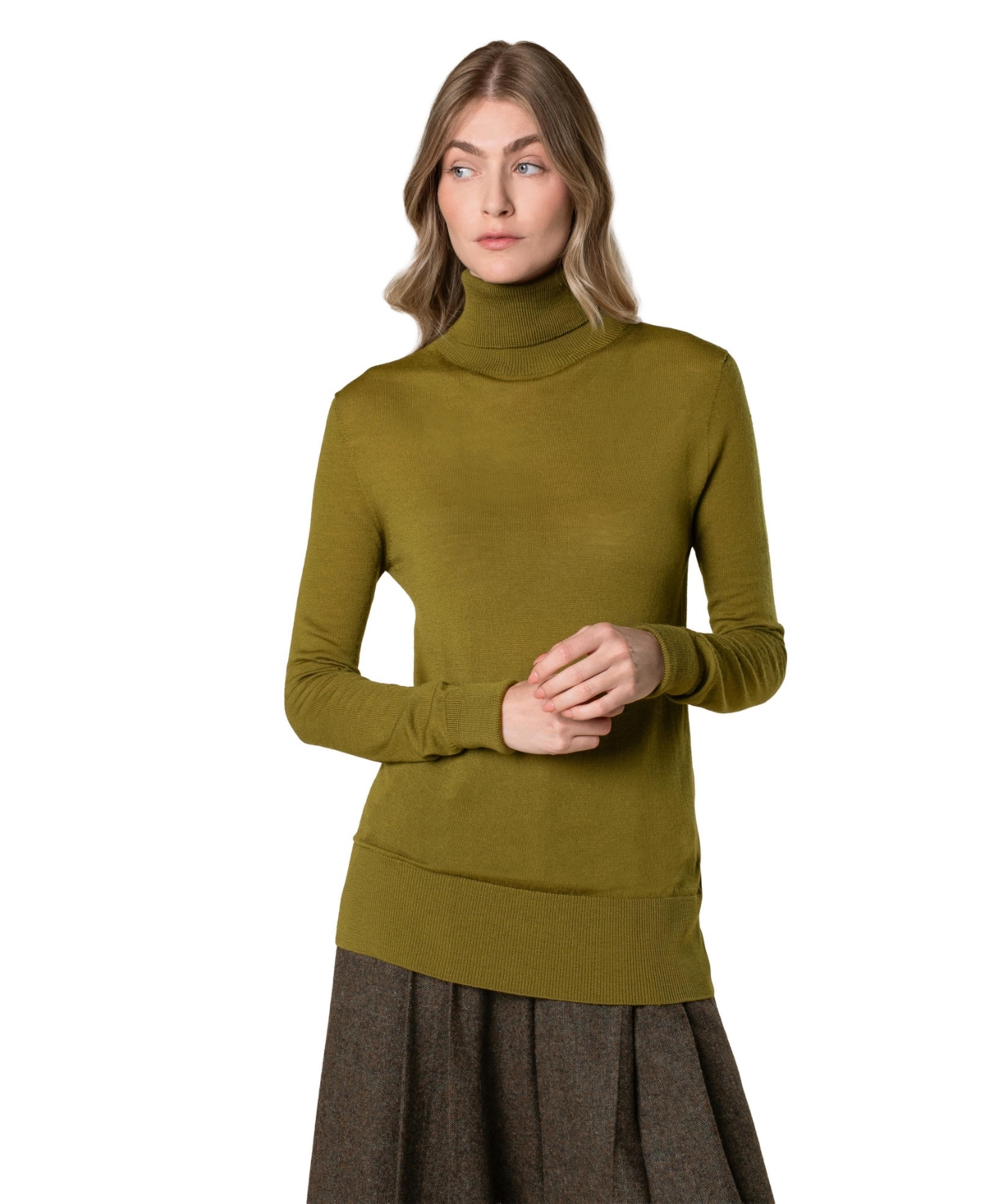 Click here for Celtic & Co. Womens British Merino Turtle Neck Swe... prices