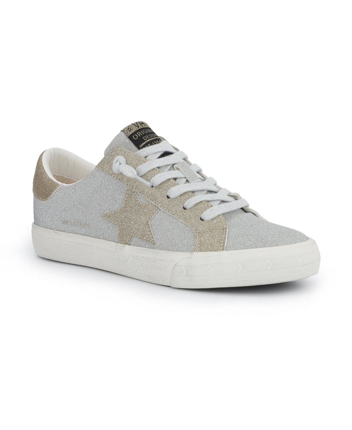 Click here for Grande - Silver Gold Multi Womenss Sneaker by Vint... prices