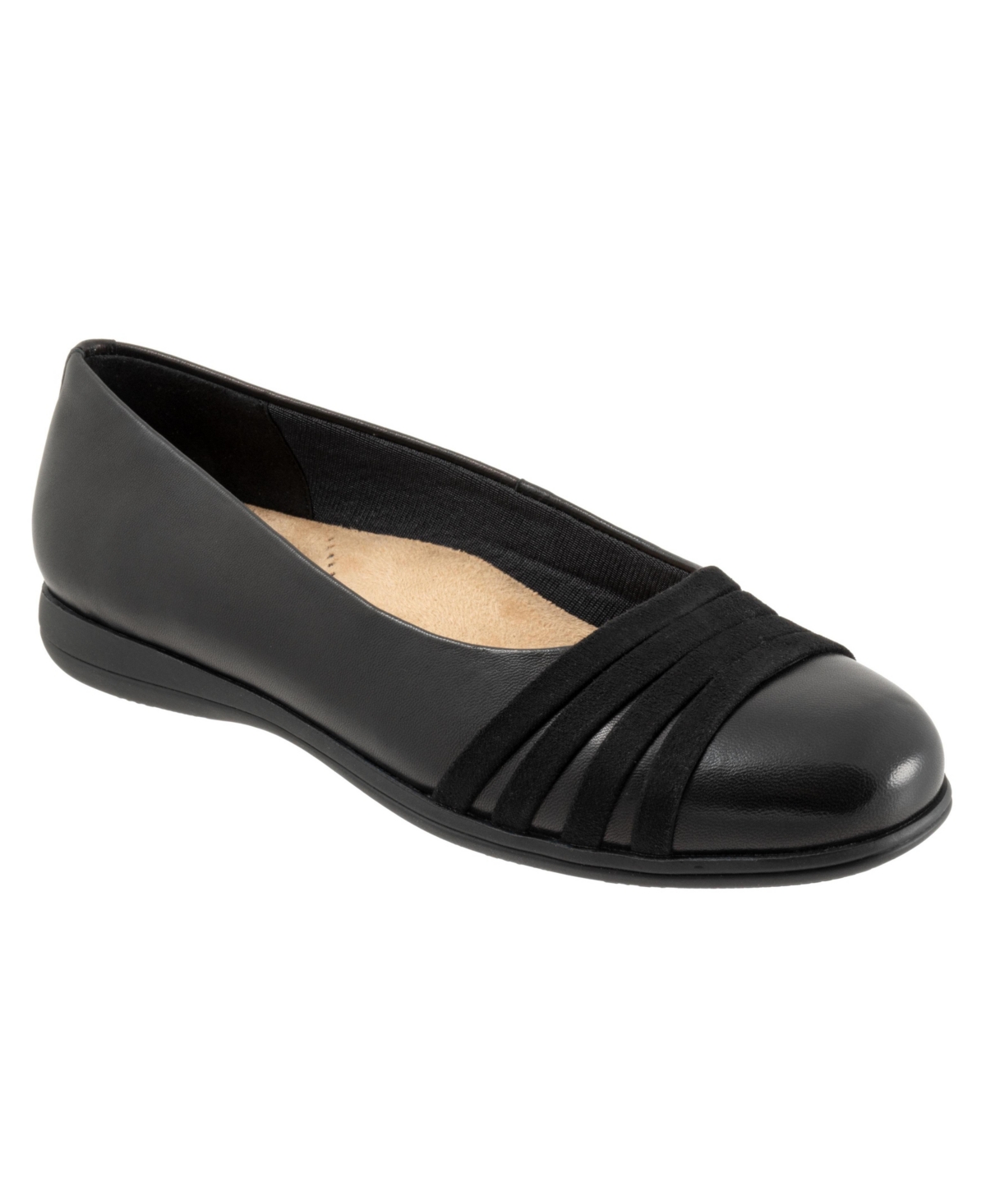 Click here for Trotters Drew Flat - Black prices