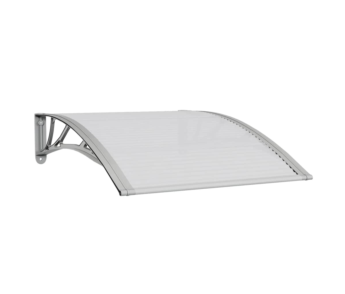 Click here for vidaXL Door Canopy Grey  Transparent Polycarbonate... prices