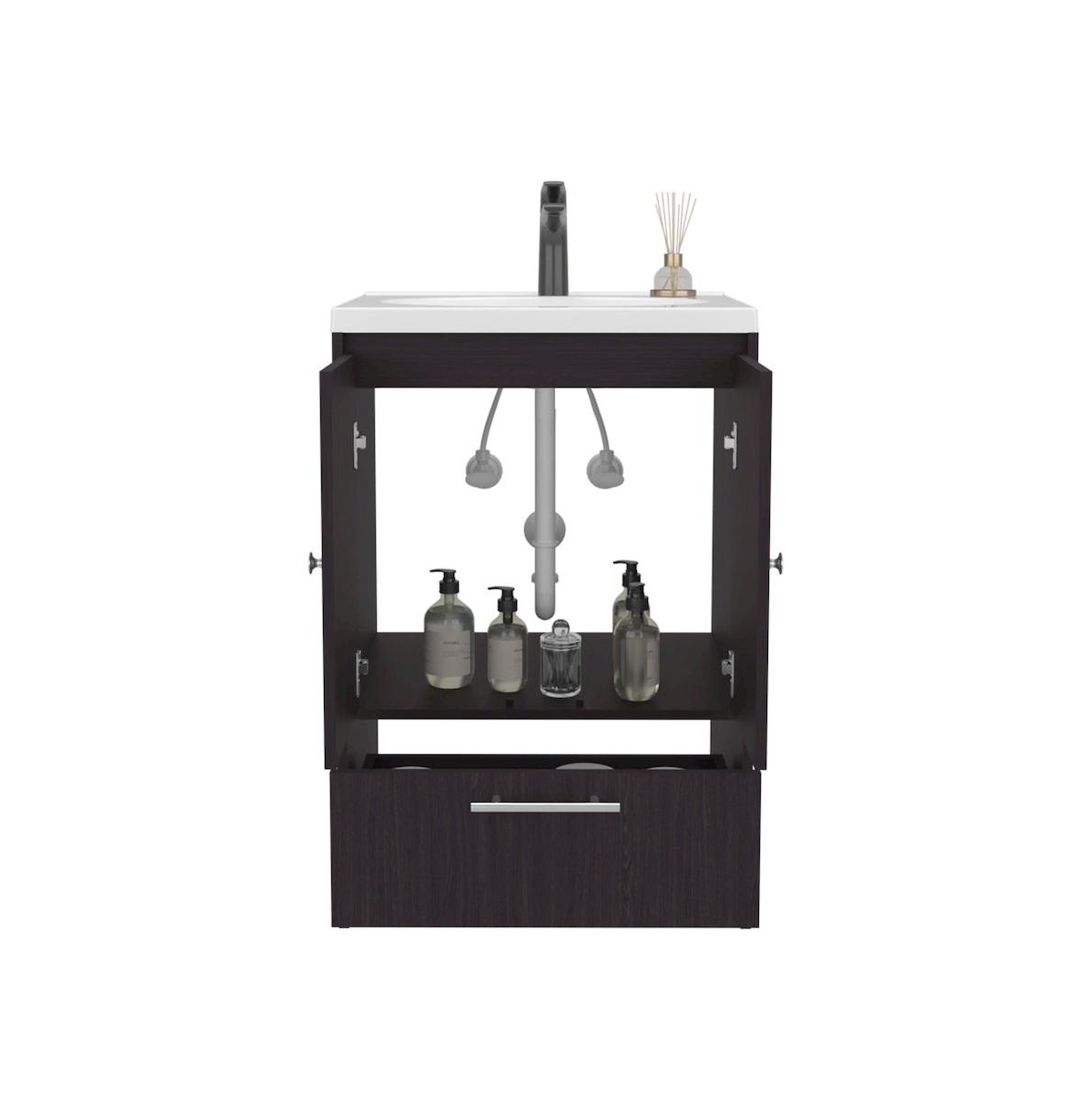 Click here for Tuhome Bathroom Vanity with Two Doors  Madison Bla... prices