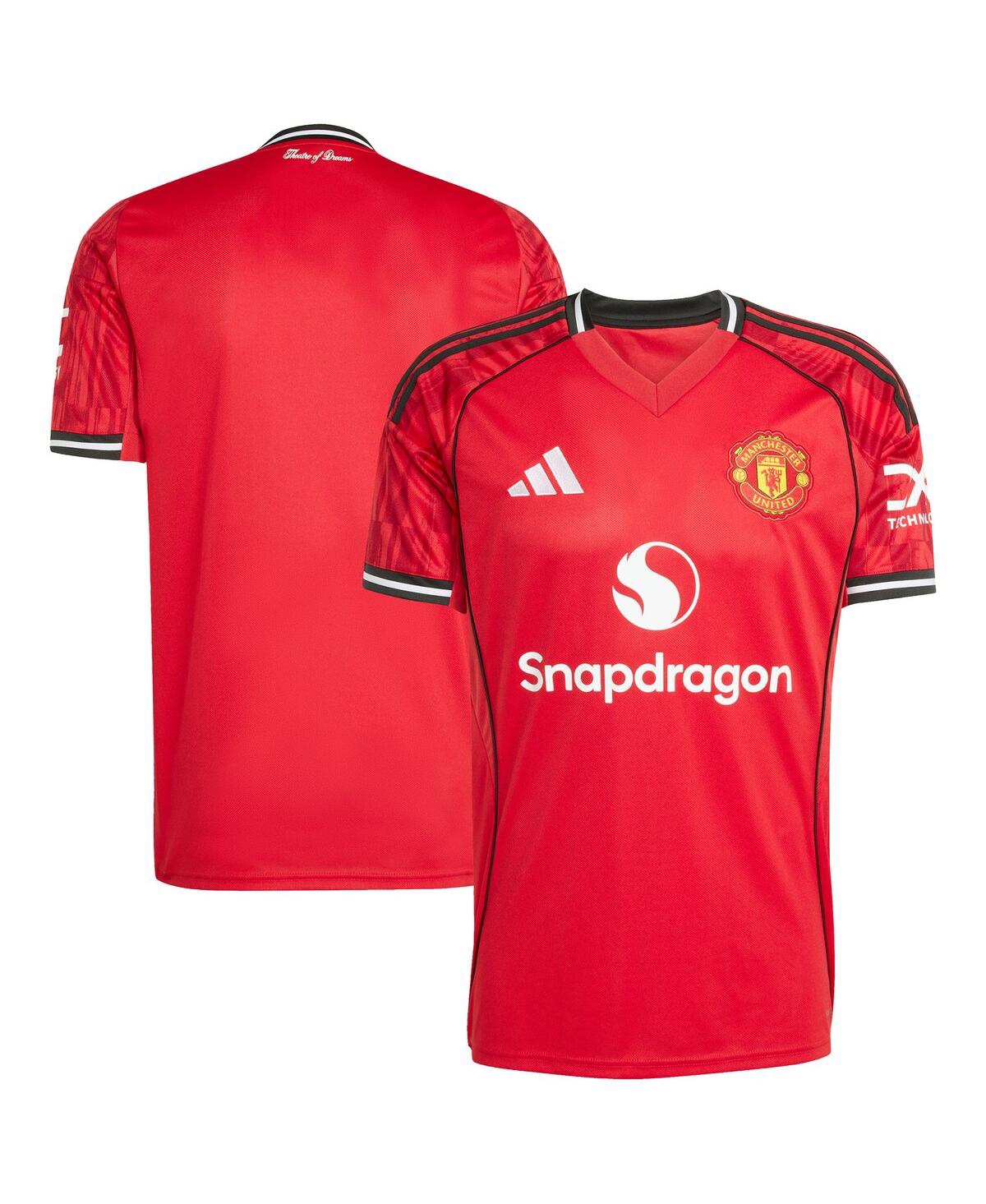 Click here for Adidas Mens Red Manchester United Home 2025/26 Rep... prices