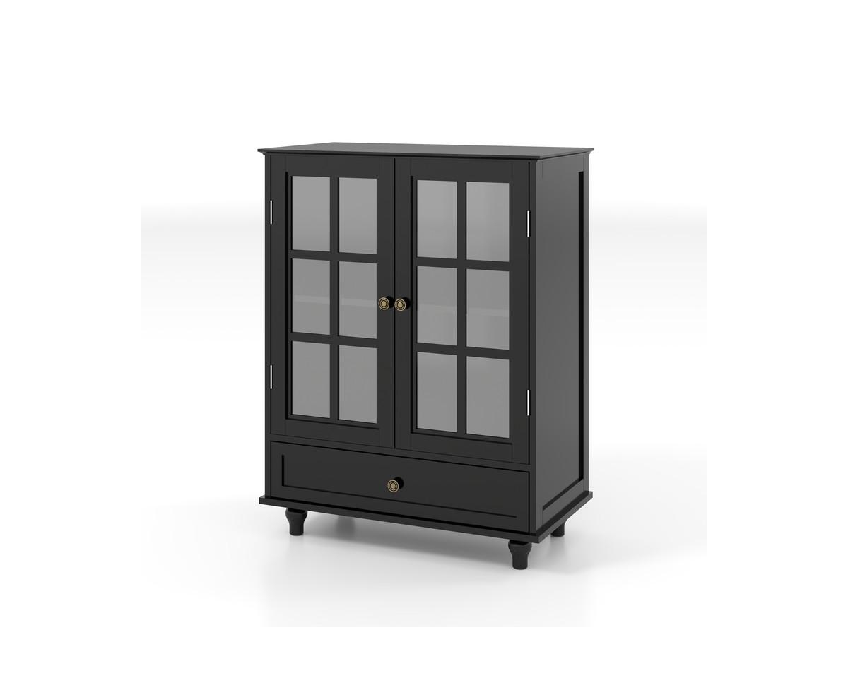 Click here for Casainc Storage Cabinet with Double Glass Doors an... prices