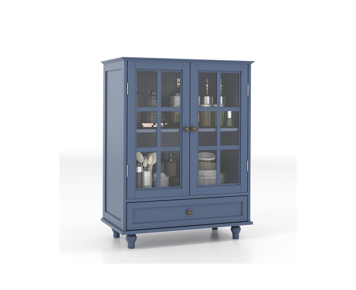 Click here for Casainc Storage Cabinet with Double Glass Doors an... prices