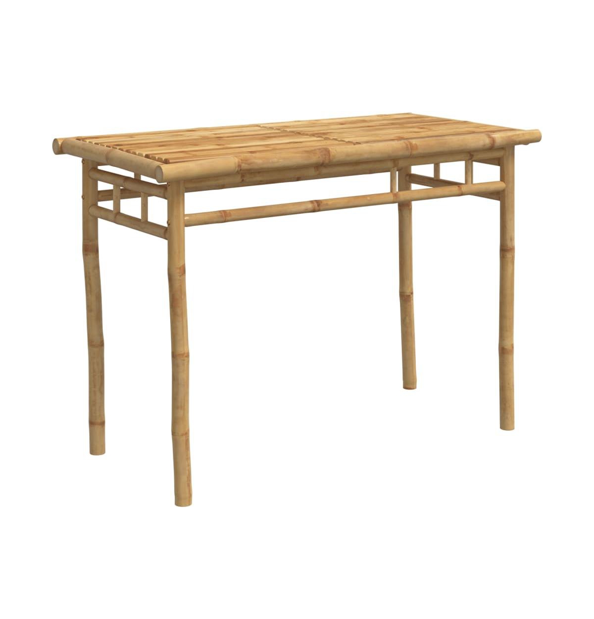 Click here for Patio Dining Table 43.3x21.7x29.5 Bamboo - Brown prices