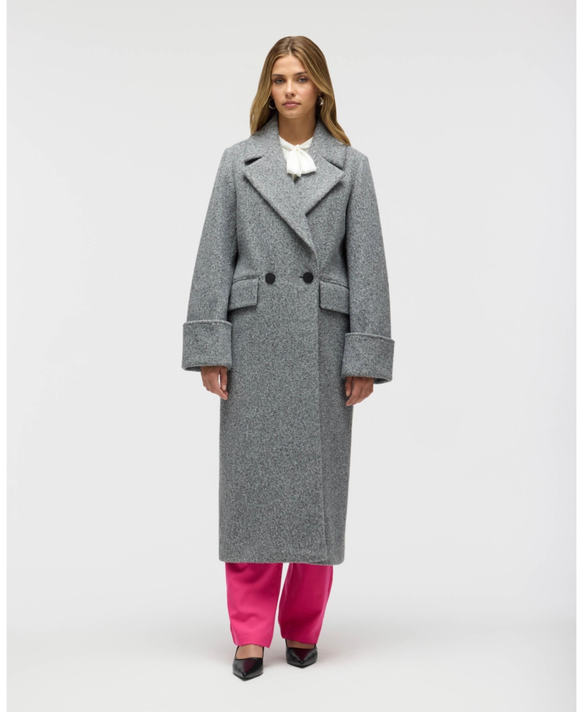 Click here for Nvlt Womens Retro Wave Boucle Double Breasted Coat... prices