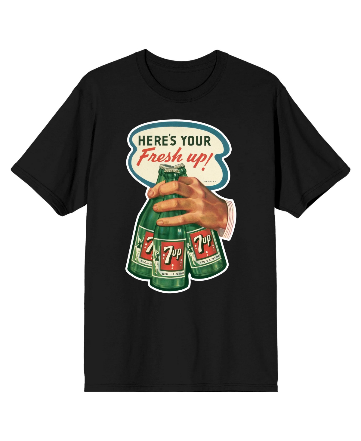 Click here for 7UP Mens Heres your Fresh Up! Hand with 3 Bottle o... prices