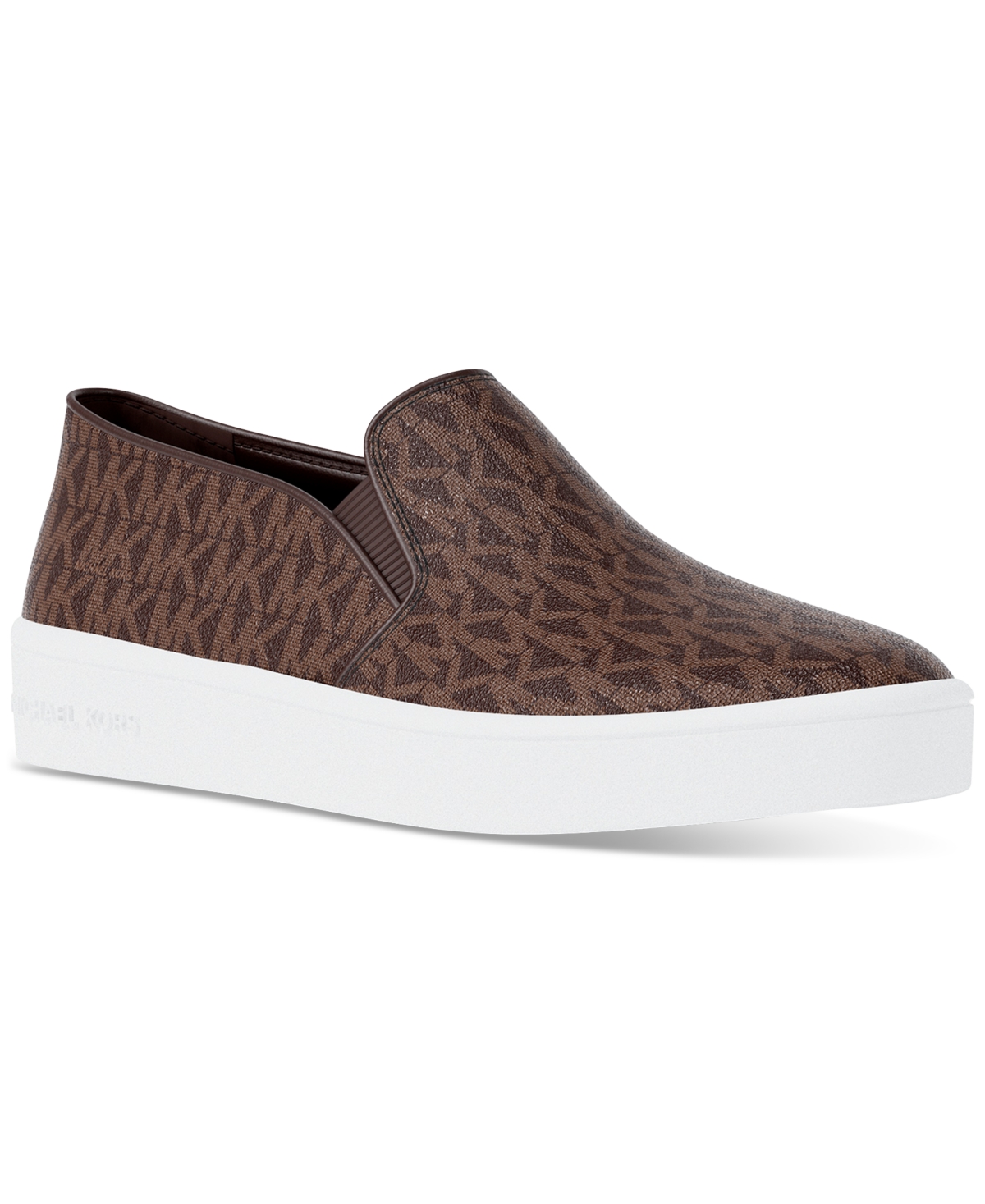 Michael Michael Kors Womens Keaton Slip On Sneakers - Brown