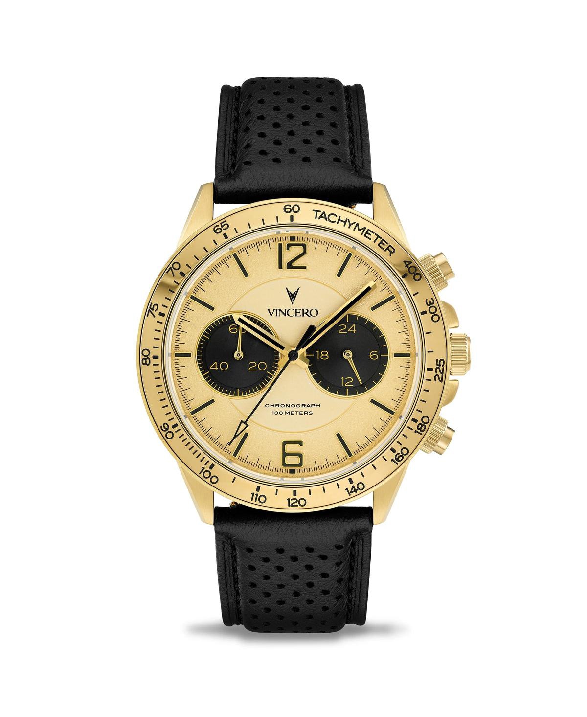 Click here for Vincero Mens Quartz Watch Apex Golden Panda 42mm -... prices