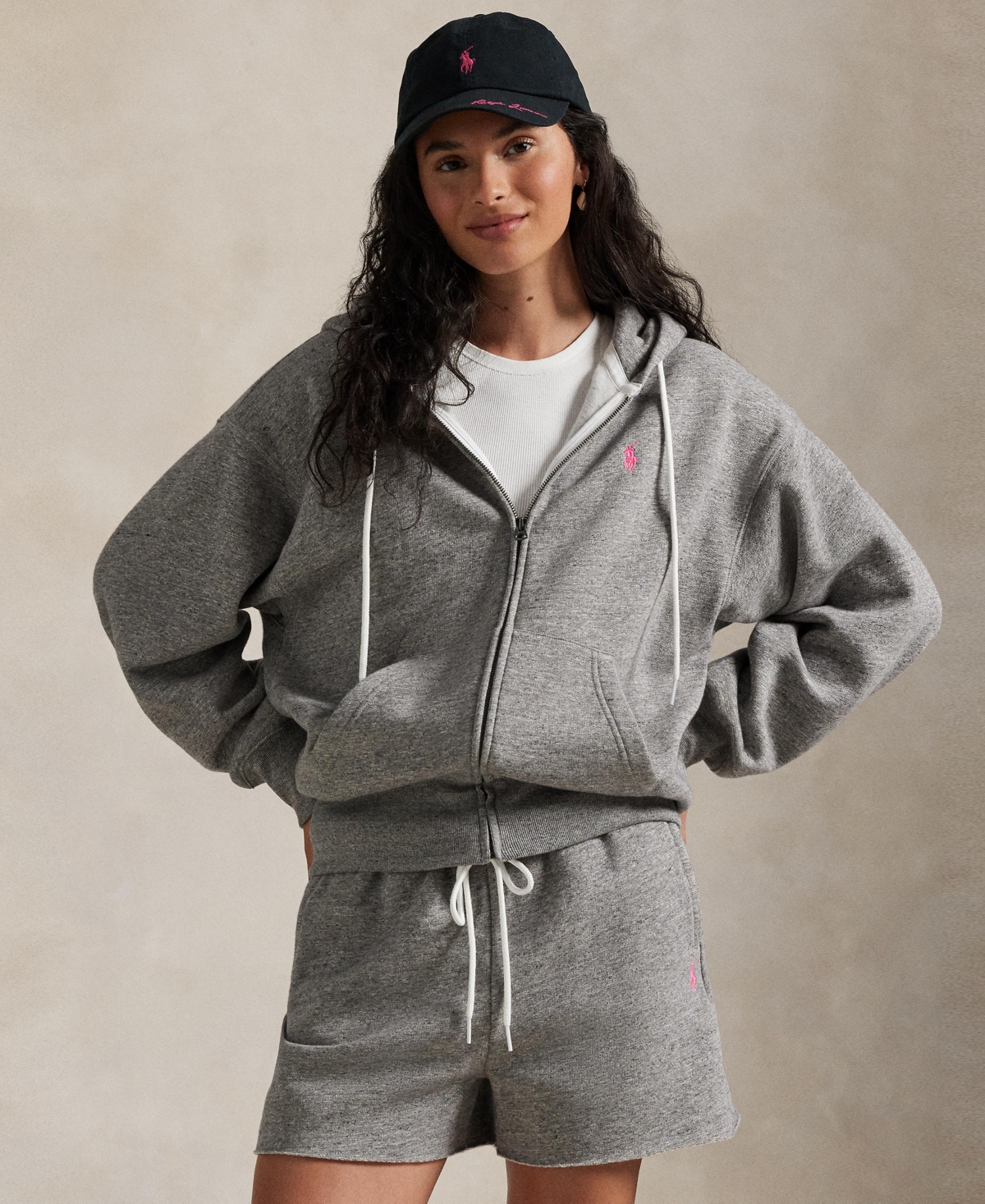 Click here for Polo Ralph Lauren Womens Pink Pony Full-Zip Hoodie... prices