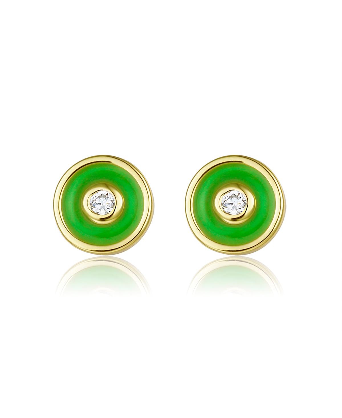 Click here for Anna Zuckerman Petit Bubble Earrings in Green - Gr... prices