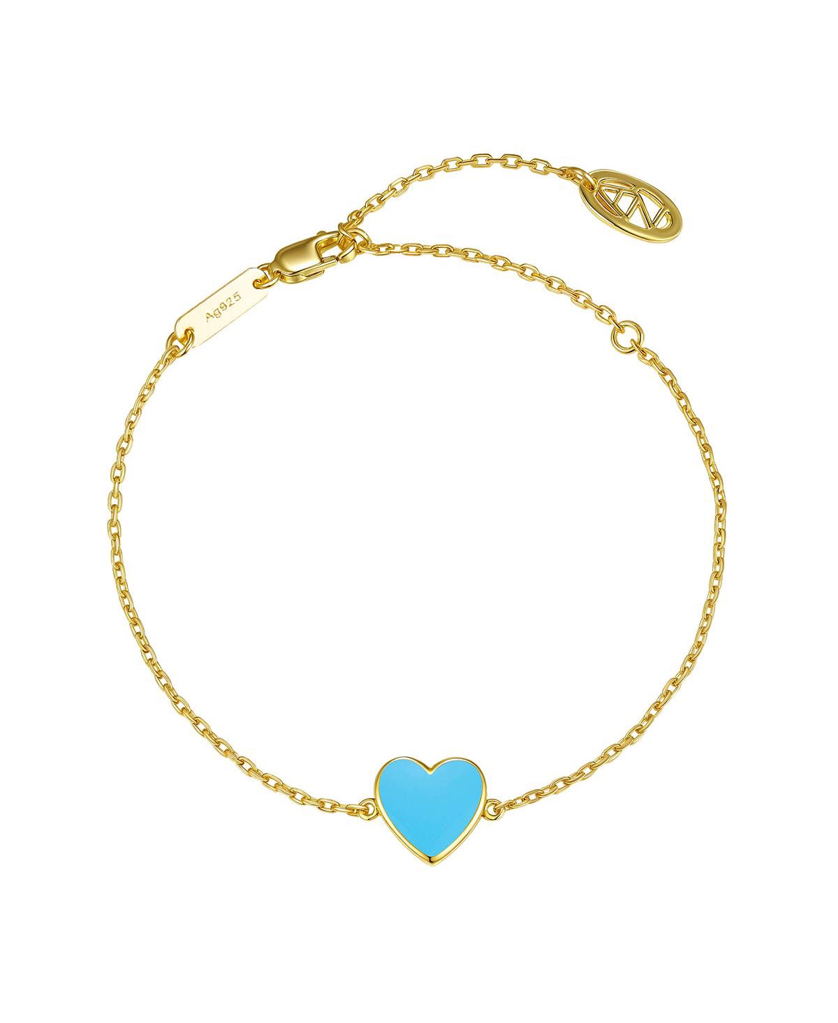 Click here for Anna Zuckerman Petit Love Bracelet in Sky Blue - S... prices