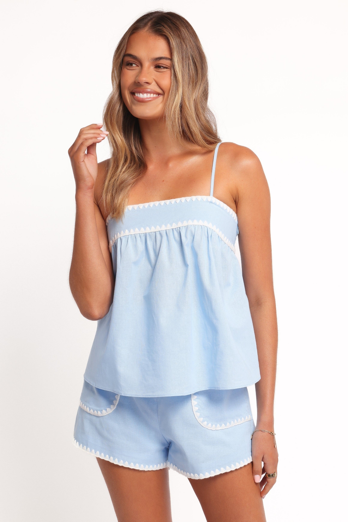Click here for Petal and Pup Womens Lila Short Set - Blue - Blue prices