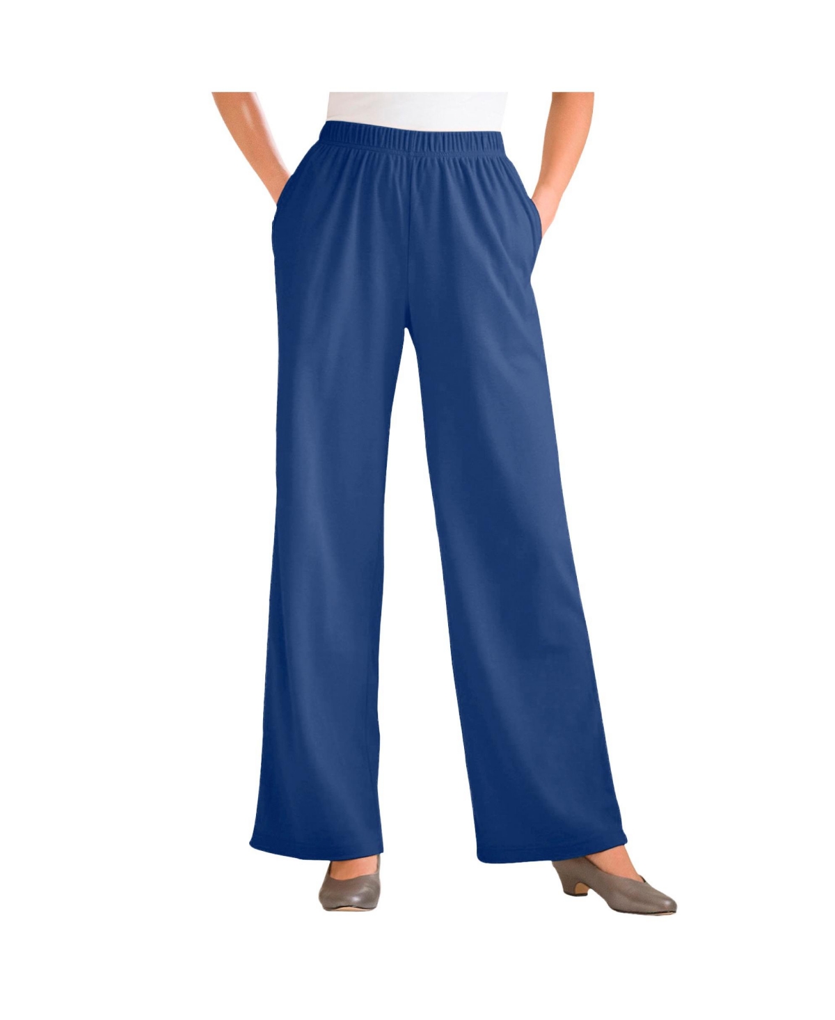 Click here for Woman Within Womens Within Tall 7-Day Knit Wide-Le... prices