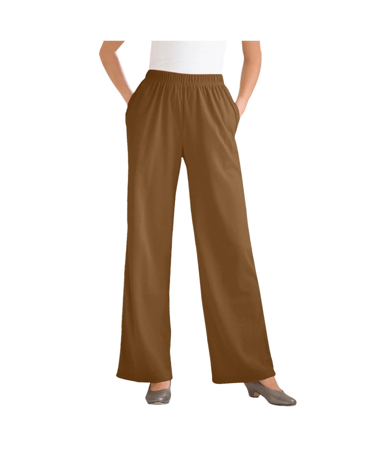 Click here for Woman Within Womens Within Tall 7-Day Knit Wide-Le... prices