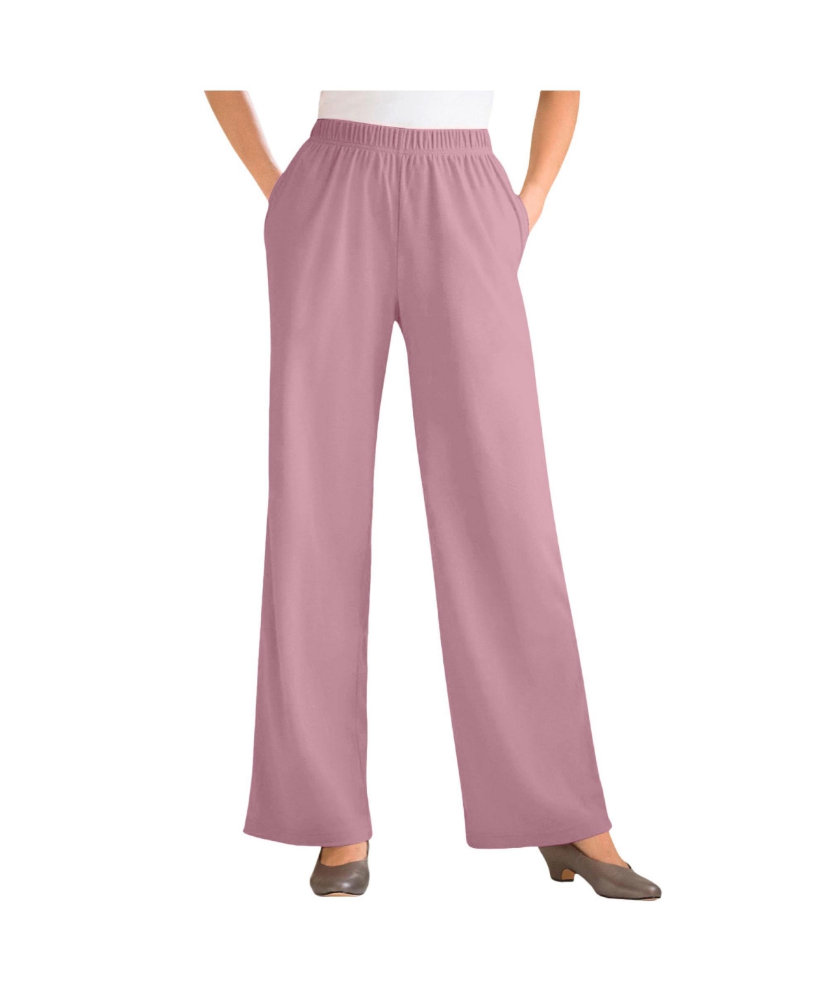 Click here for Woman Within Womens Within Tall 7-Day Knit Wide-Le... prices