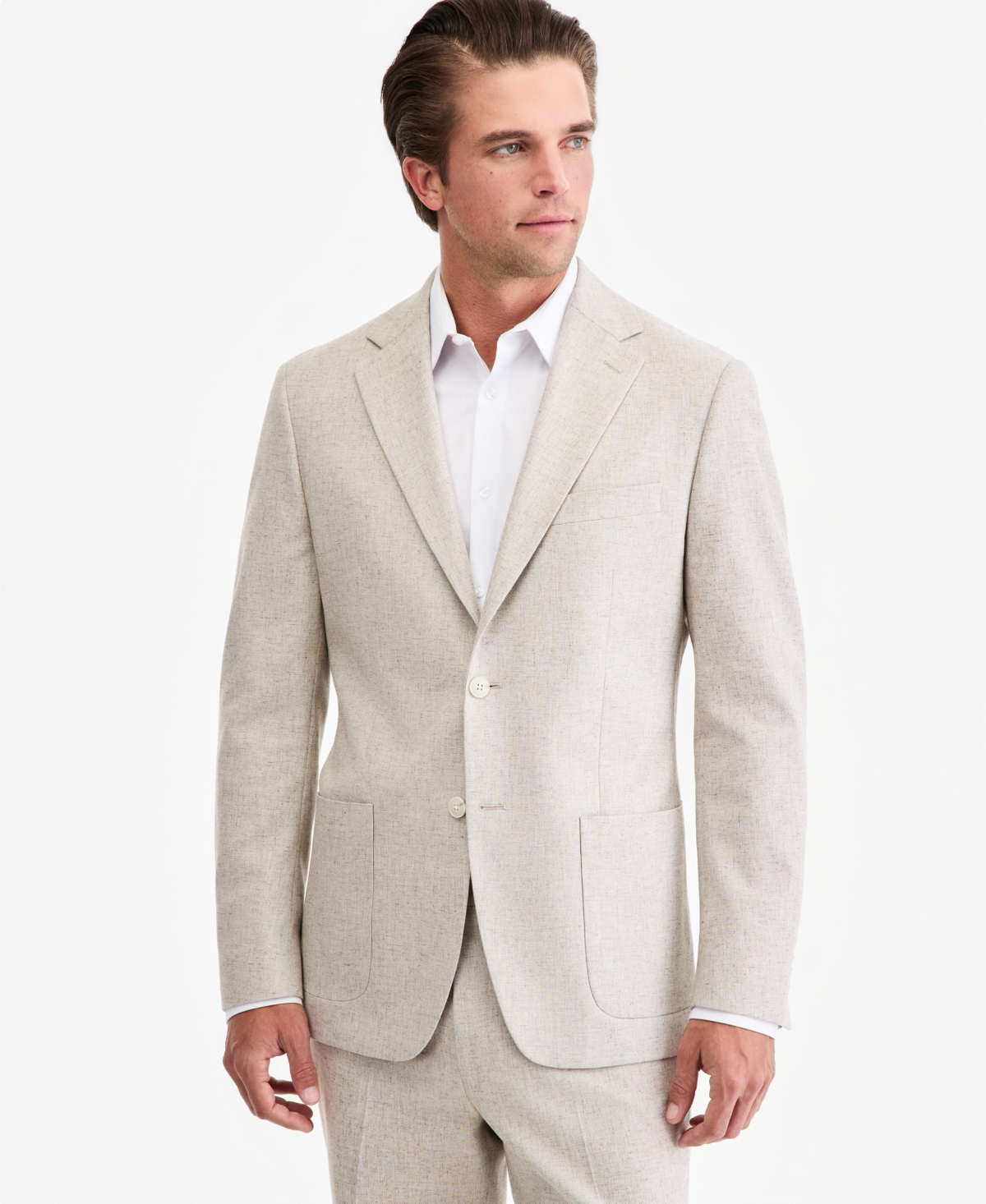 Click here for Michael Kors Mens Classic-Fit Tan Texture Suit Sep... prices